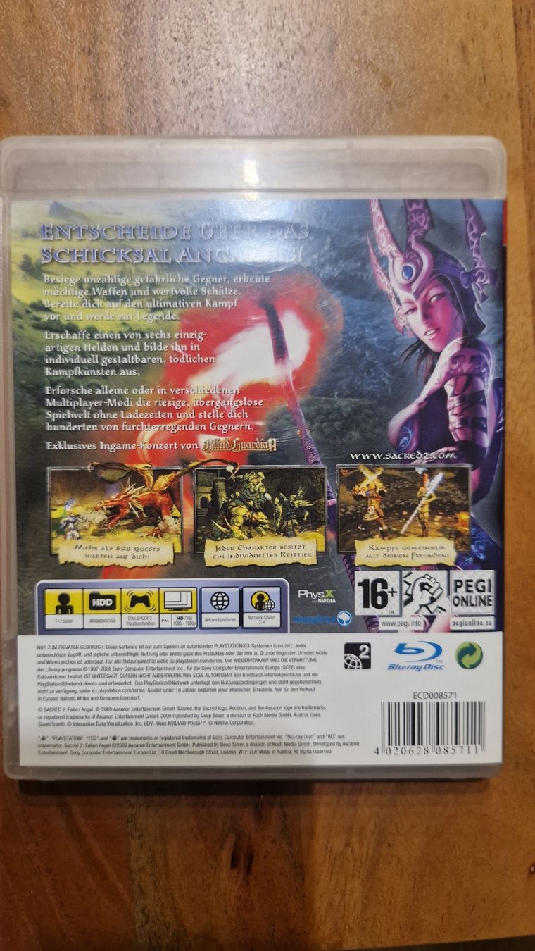 Sacred 2 Fallen Angel PS3 - Top Zustand, Winter-Gaming! (Gebraucht) in ...