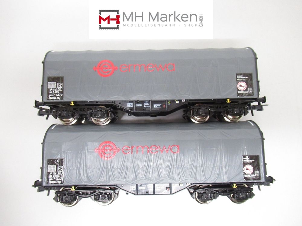 Roco 76039 2er Set Schiebeplanenwagen ERSA DC GS H0 (Gebraucht) in ...