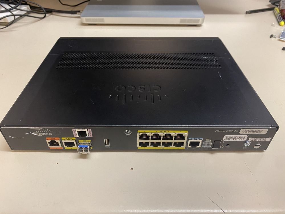 Cisco C897VA-K9 V01 Router inkl. Cisco SFP (Gebraucht) in Wuppenau für ...