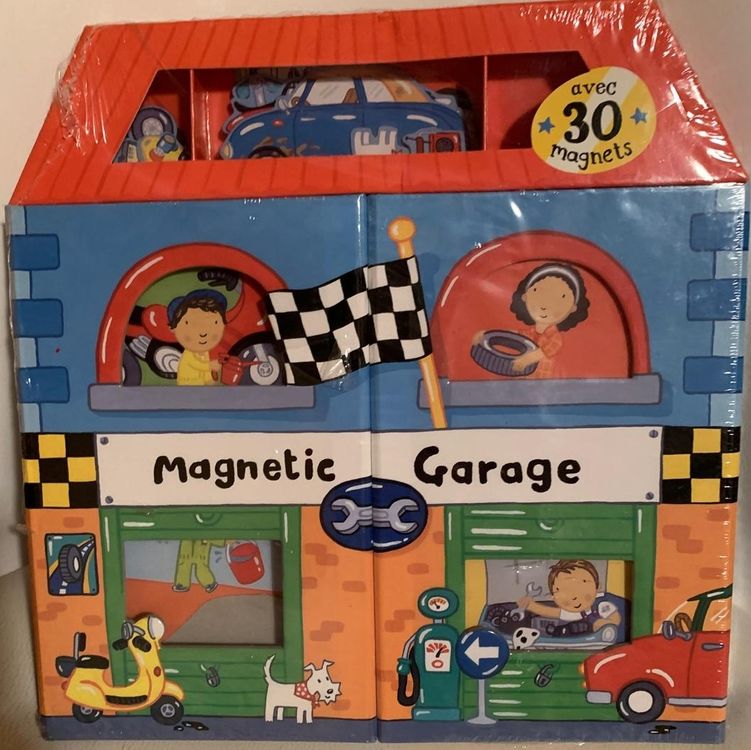 Garage Magnétique Enfant Jouet - 30 Aimants et Livres neuf (Neuf avec ...