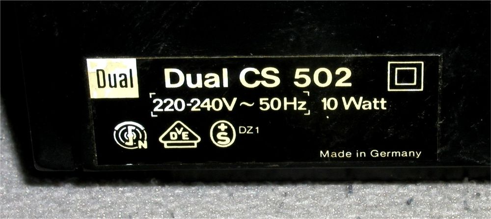 DUAL CS502 Plattenspieler mit Ortofon OMB10 Tonabnehmer (Gebraucht) in ...