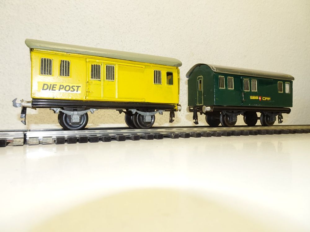 2 Buco Güterwagen Gepäckwagen SBB Post Spur 0 (R65) (Gebraucht) in Emmenbrücke für CHF 16.9 ...