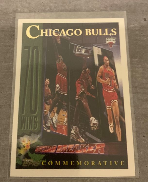 NBA Chicago Bulls 72 Wins Record Card (Neu (gemäss Beschreibung)) in ...
