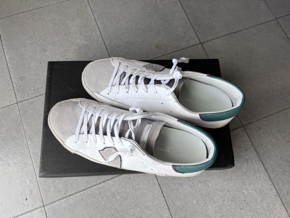 Philippe Model Paris, fast neue Ledersneaker Gr. 42 | Kaufen auf Ricardo