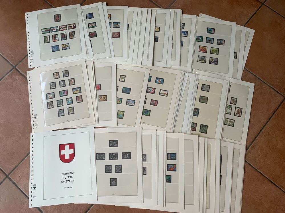 Schweiz LINDNER Vordruckblätter T260 1964-67 + 1980-2004 (Gebraucht) in Chavornay für CHF 7 ...