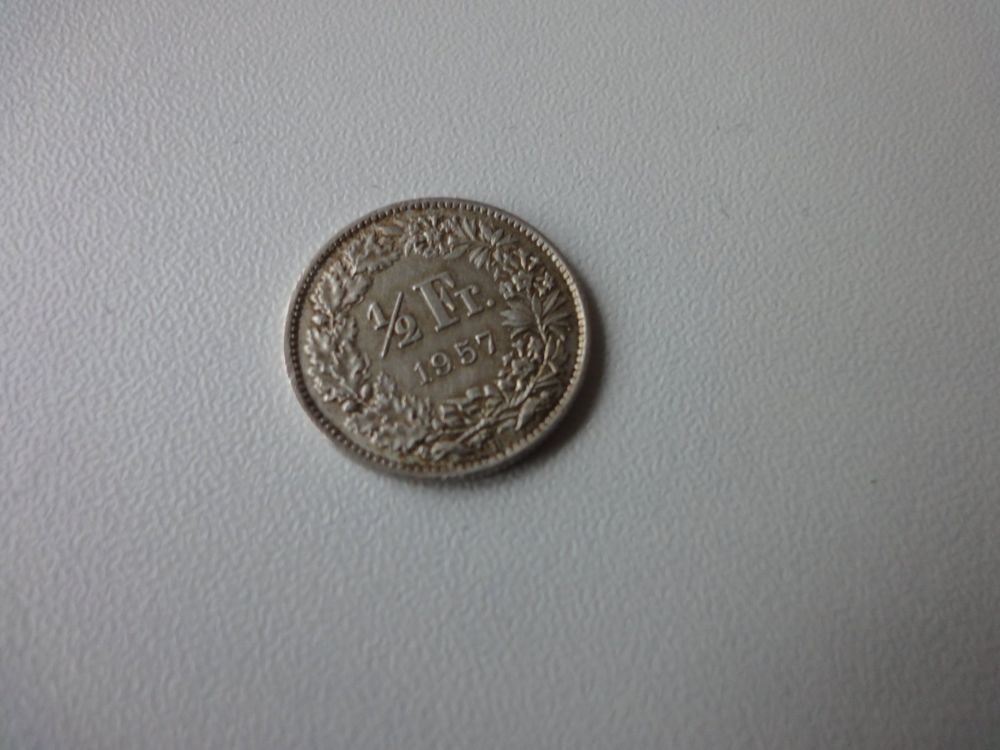 50 Rappen Münze 1957 (1/2 Franken) (Gebraucht) in Winterthur für CHF 1 ...
