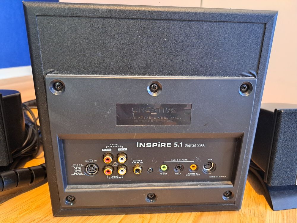 Soundsystem creative inspire 5.1 digital 5500 zu verkaufen | Kaufen auf ...