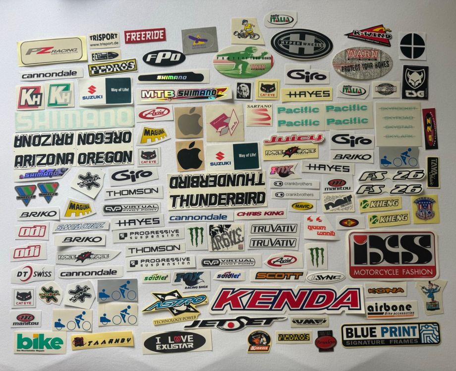 MX VELO BIKE MTB BMX AUFKLEBER | STICKER *SET ca. 127 Stk. | Acheter ...