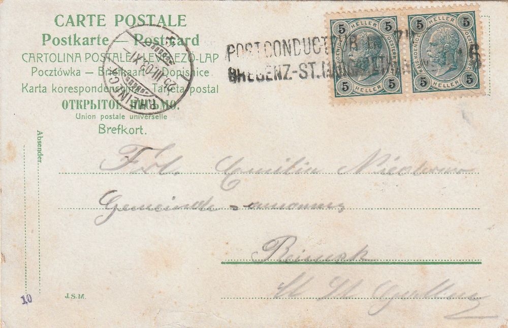 Stempel Bregenz - St. Margrethen auf Ak | Kaufen auf Ricardo