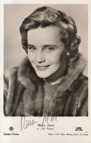 Maria Schell alte, orig. sign. Kolibri-A | Acheter sur Ricardo