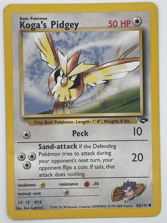 Koga's Pidgey 80/132 Pokémon Gym Challenge | Kaufen auf Ricardo Koga's Pidgey 80/132 Pokémon Gym Challenge | Kaufen auf Ricardo