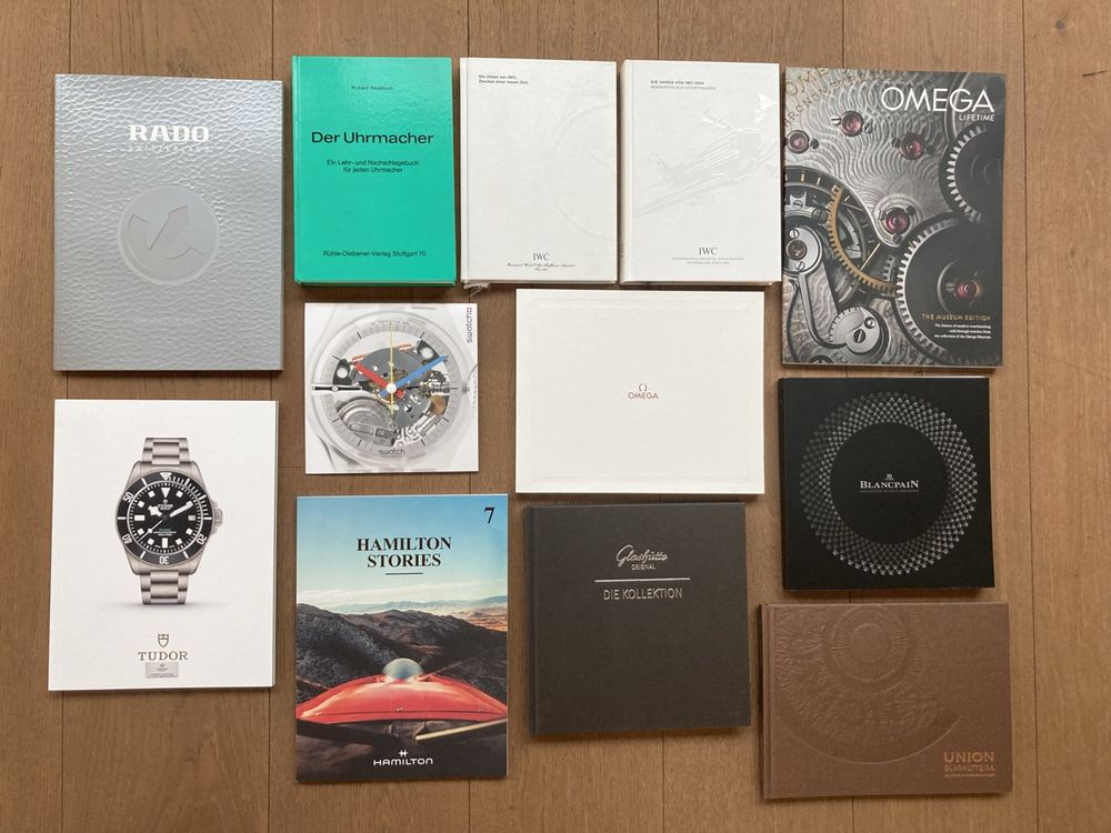 Prospekte IWC, Tudor, Omega, Blancpain, Rado, Swatch, Union (Neu ...