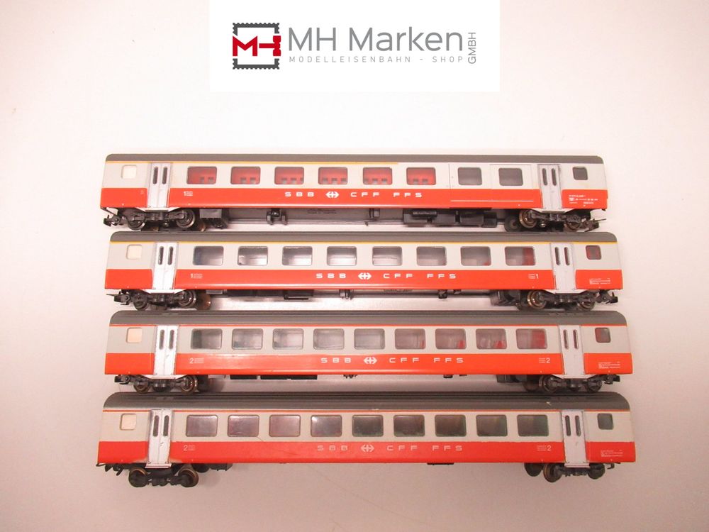 Liliput 4er Set SBB CFF FFS Swiss Express Personenwagen H0 (Gebraucht) in Basel für CHF 50 – mit ...