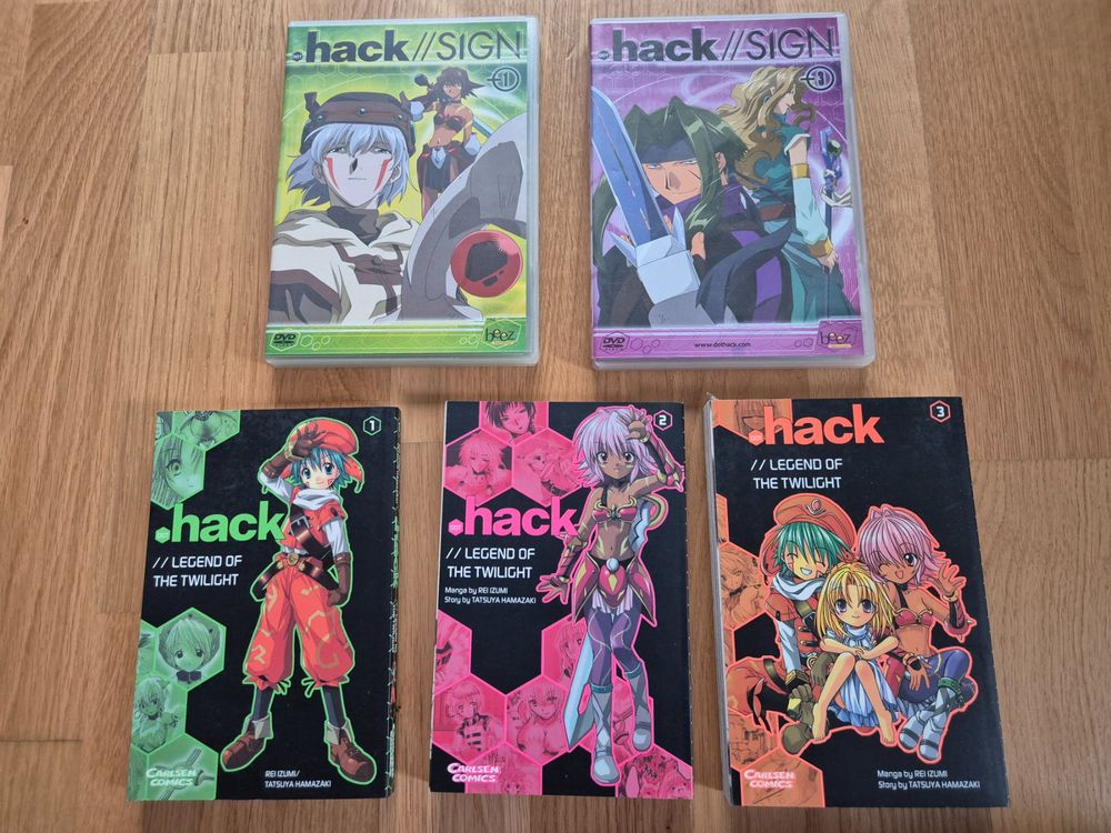 .hack//SIGN Anime DVD & .hack//Legend Manga (5 Teile) (Gebraucht) in ...