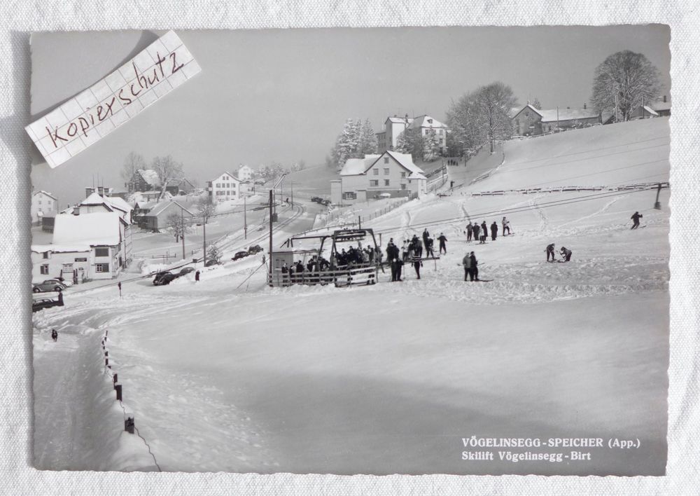 AK VÖGELINSEGG-SPEICHER AR, Skilift Vögelinsegg-Birt, belebt (Gebraucht) in Wallisellen für CHF ...