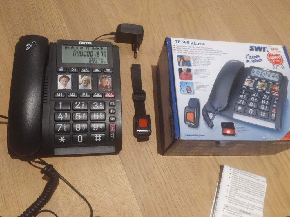 Neues Switel Telefon mit grossen Tasten und Notruf sender (Neu (gemäss Beschreibung)) in Muri ...