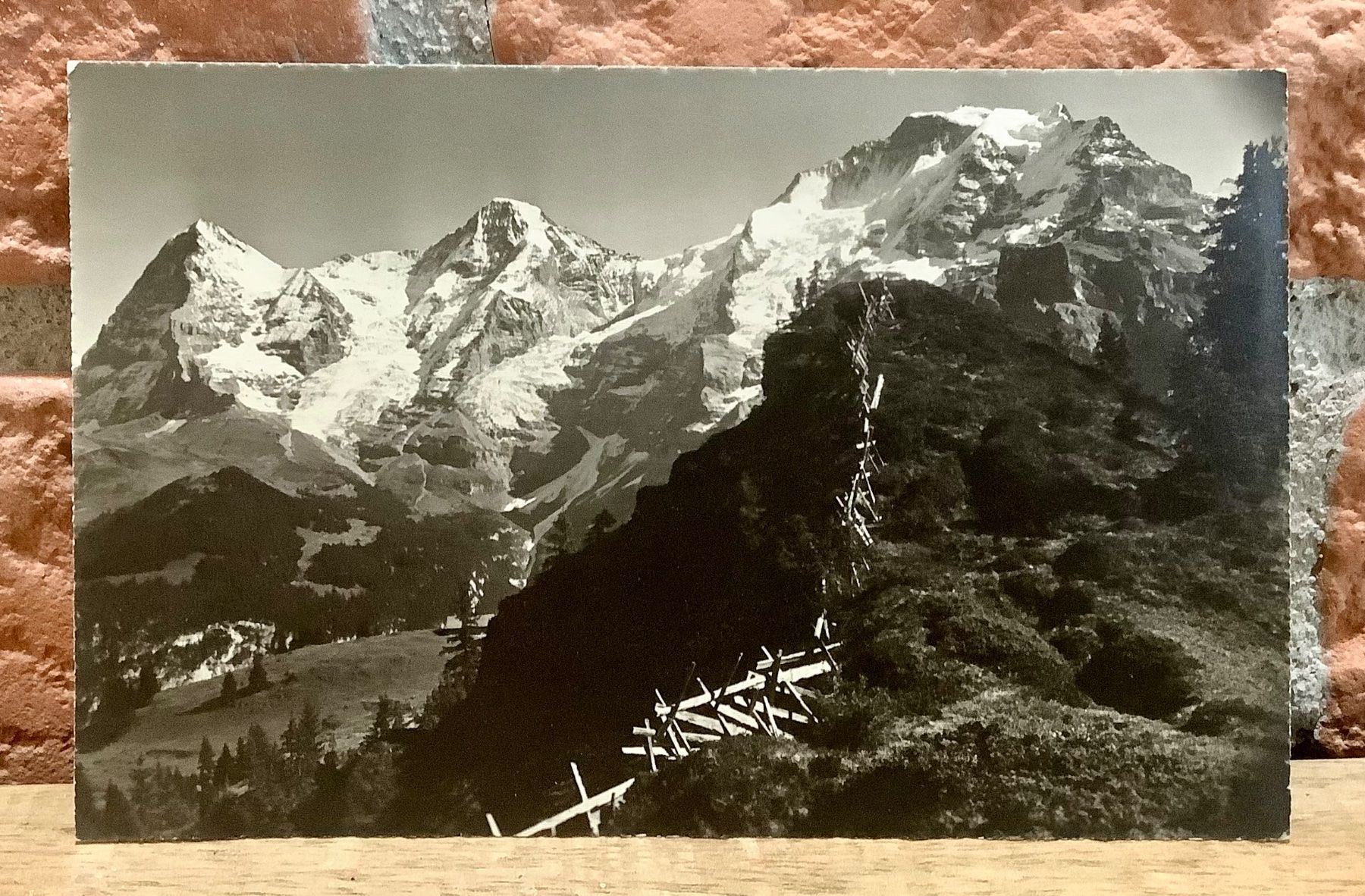 Alte Foto AK - OBERBERG - Mürren - Eiger, Mönch & Jungfrau (Gebraucht) in Root für CHF 1 – mit ...