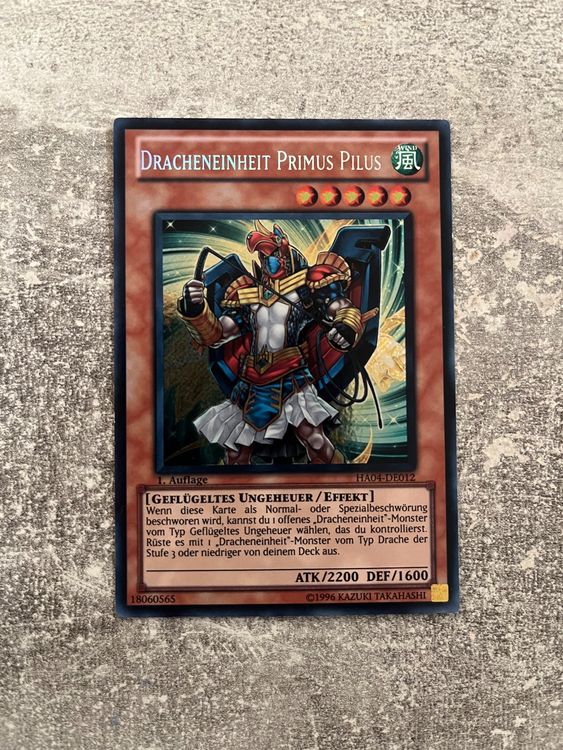 Dracheneinheit Primus Pilus (HA04-DE012), Secret Rare | Kaufen auf Ricardo