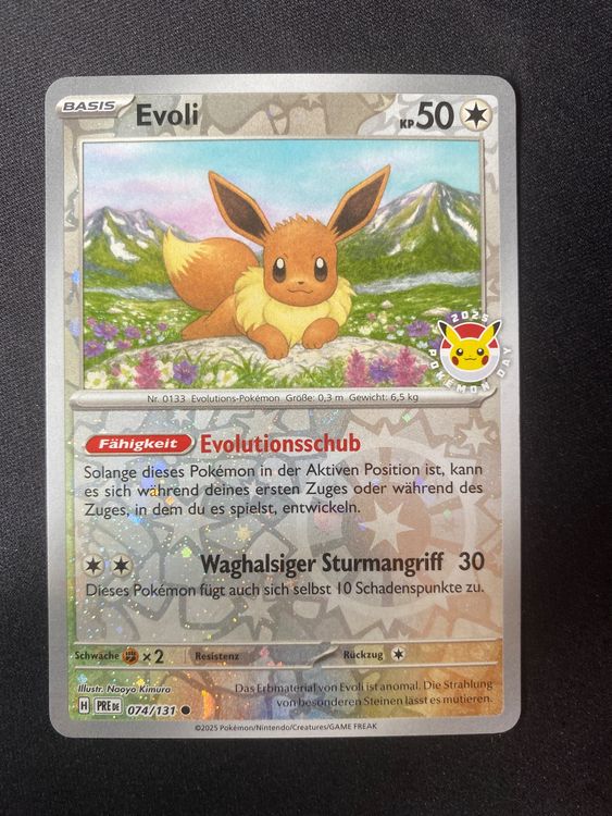 Evoli 74 Stamped - Eevee - Prismatic Evolutions - DE (Neu (gemäss ...