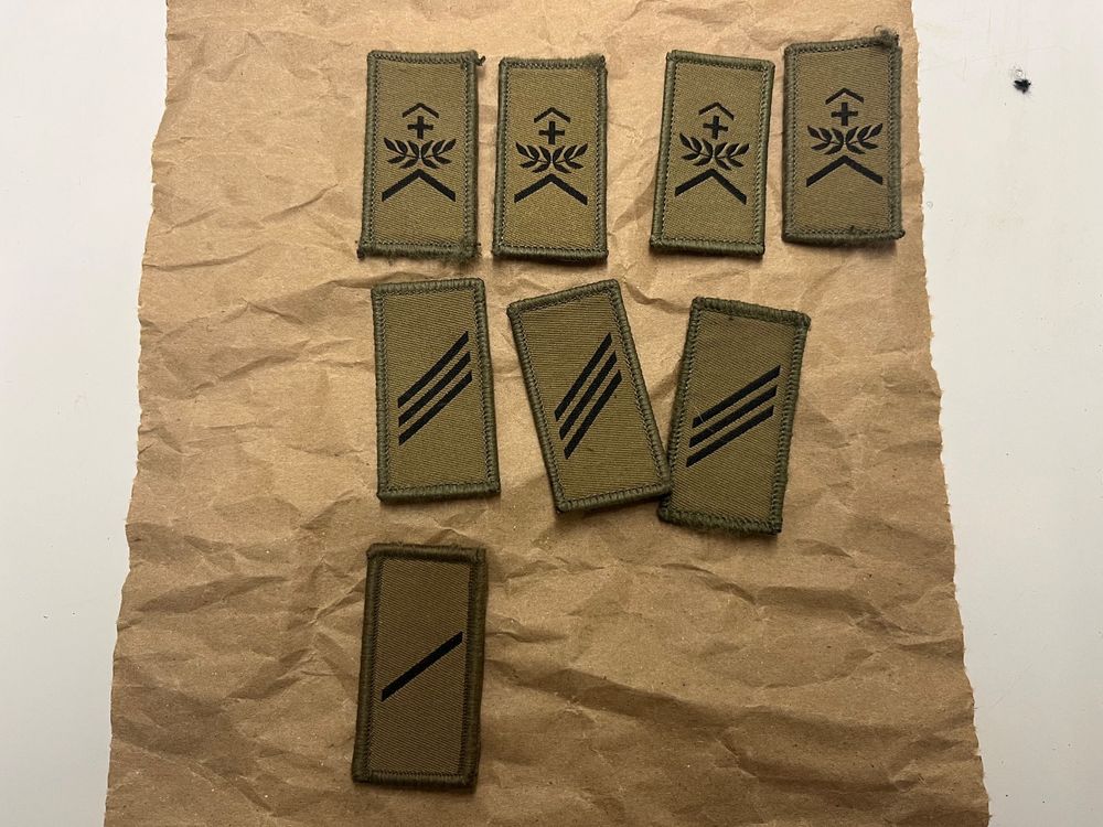 Grad Abzeichen Klett Soldat Wachtmeister Schweizer Armee | Kaufen auf ...