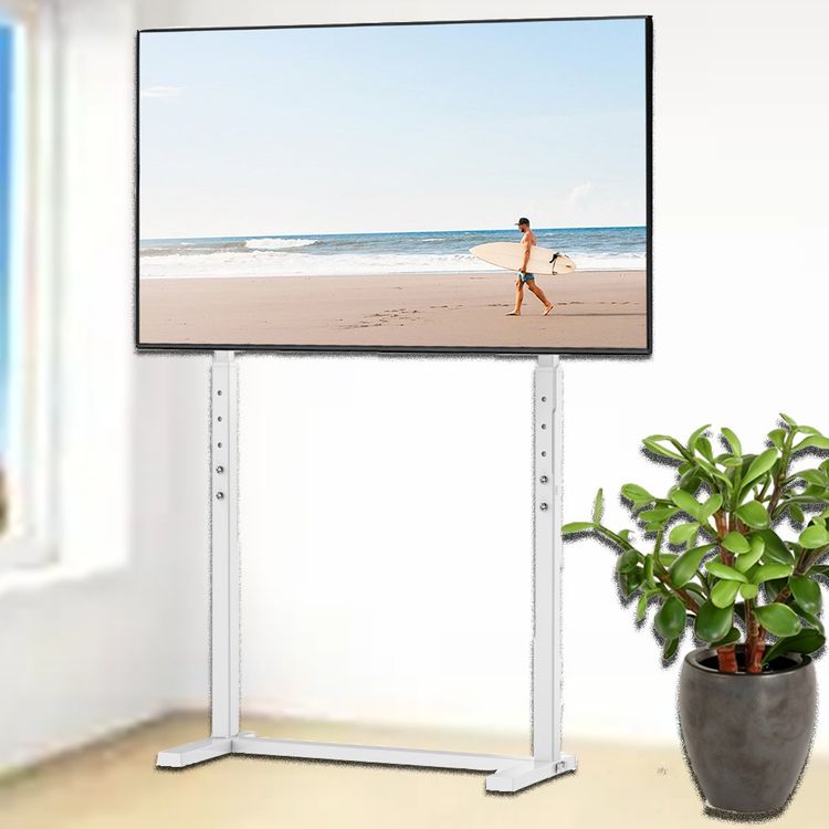 TV Weiß Standfuß Groß Ständer Höhenverstellbar Fernseher (Neu und ...