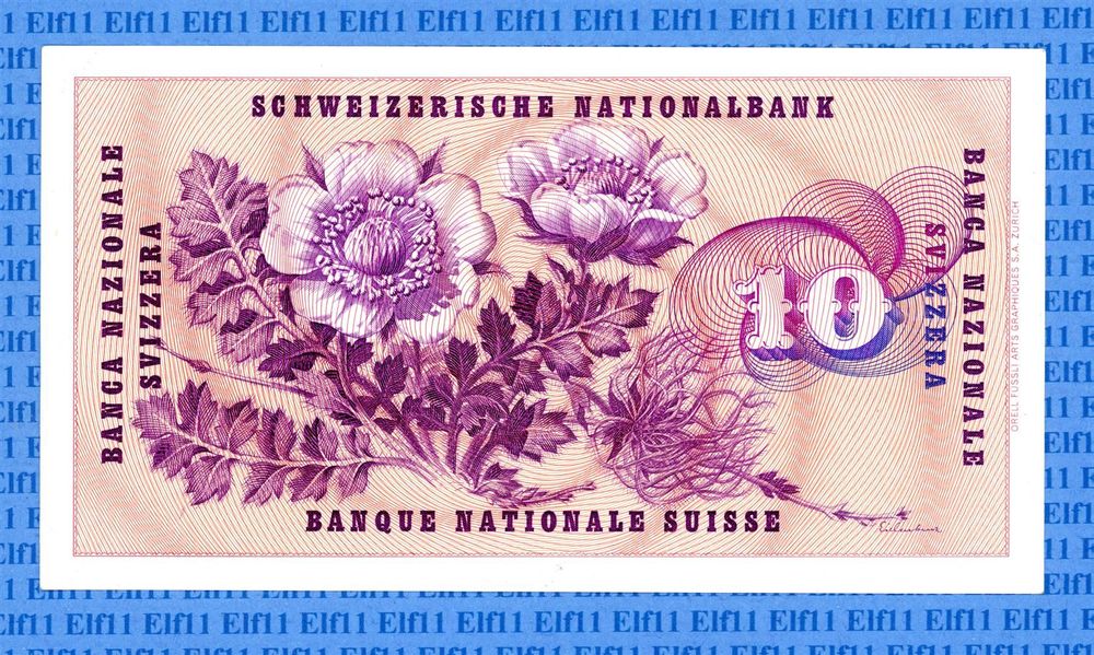 CHF__10.00 19550825 ungefaltet Banknote 10 Franken | Kaufen auf Ricardo