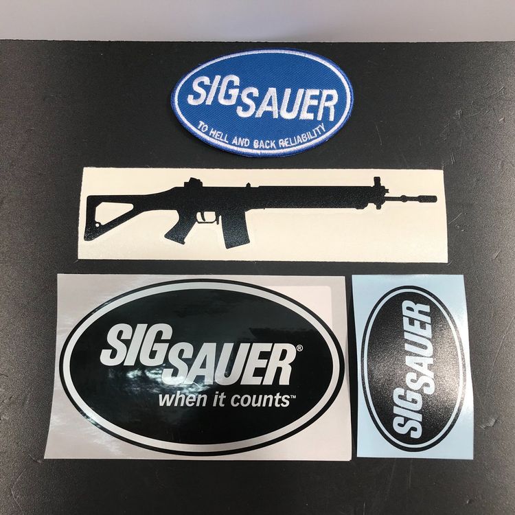 >TOP: Set PATCH & 3x STICKER SigSauer ARMEE MILITÄR TACTICAL (Neu und ...