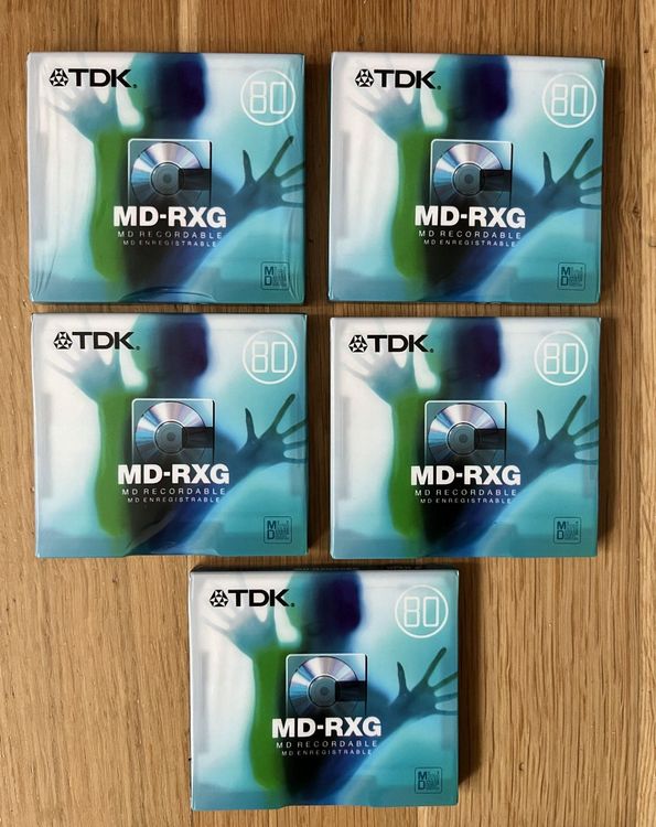 5 Mini Disc recordable TDK MD80-RXG, NEU in OVP ! | Kaufen auf Ricardo