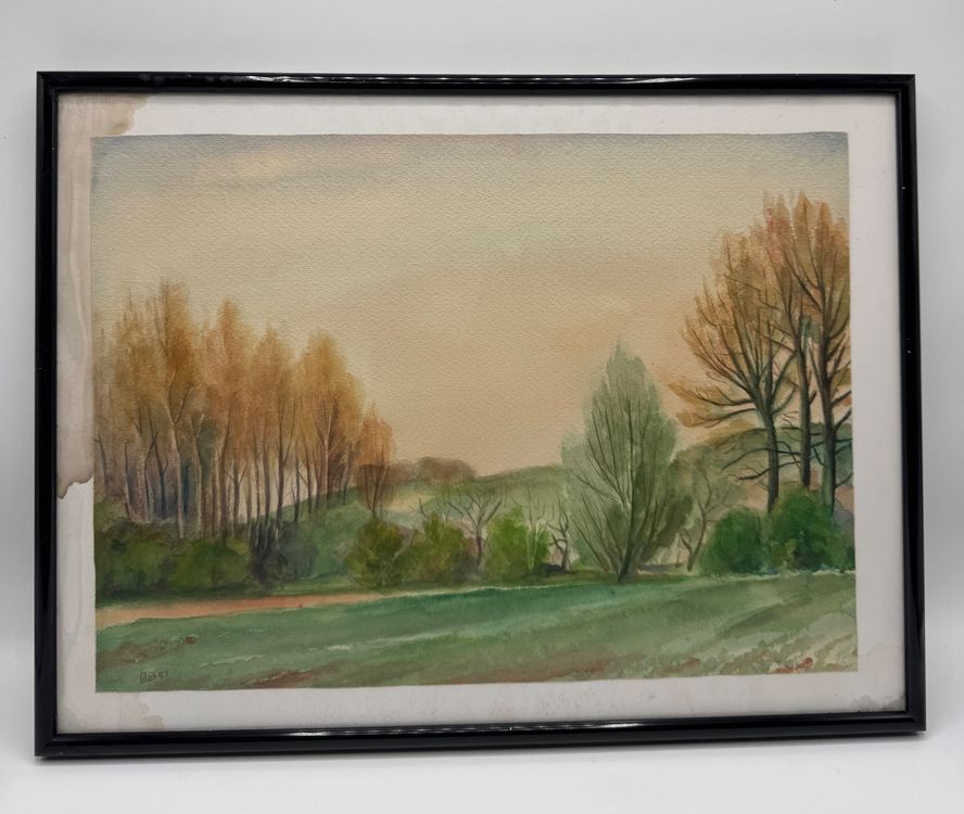 Aquarell Landschaft Gemälde, gerahmt, Original, signiert (Gebraucht) in Sachseln für CHF 35 ...