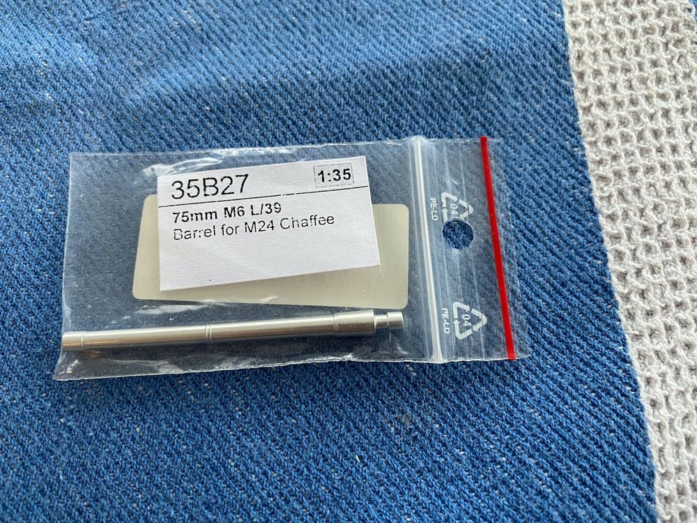 1/35 M24 CHAFFEE 75MM M6 L/39 METAL GUN BARREL | Kaufen auf Ricardo