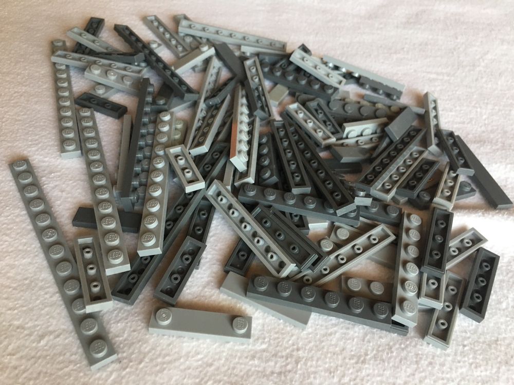 Lego - 100 verschiedene graue einerplättli | Kaufen auf Ricardo