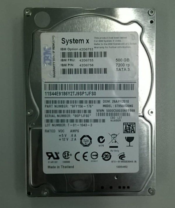 IBM 500GB SATA 7.2K 2.5″ HDD | Kaufen auf Ricardo
