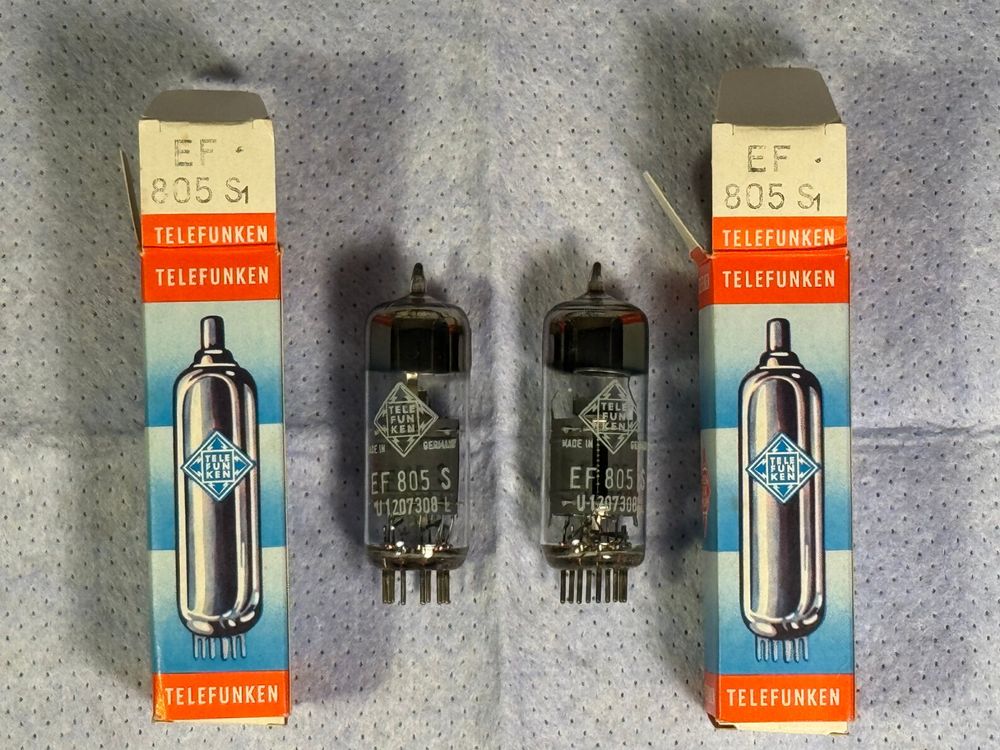 2 neue Röhren Telefunken EF 805 S (Los 1) (Neu und originalverpackt) in ...
