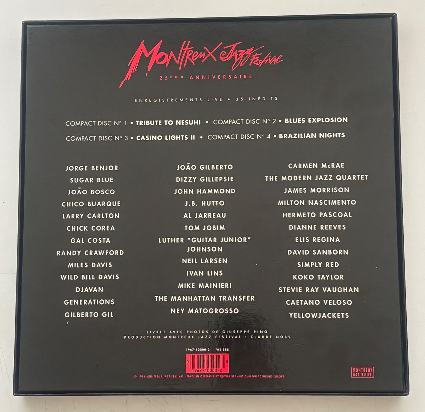 Montreux Jazz Festival Coffret 4 CD - 25ème anniversaire (D'occasion) à ...