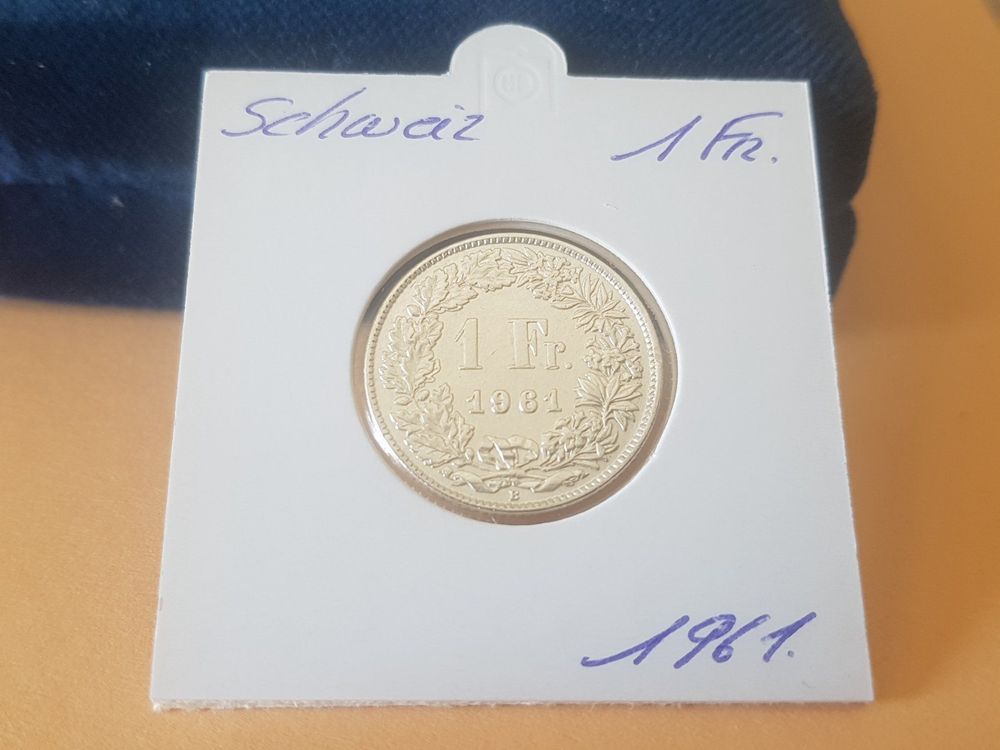 Schweiz 1 Franken 1961 Silber (Gebraucht) in Kleindöttingen für CHF 4 – mit Lieferung auf ...