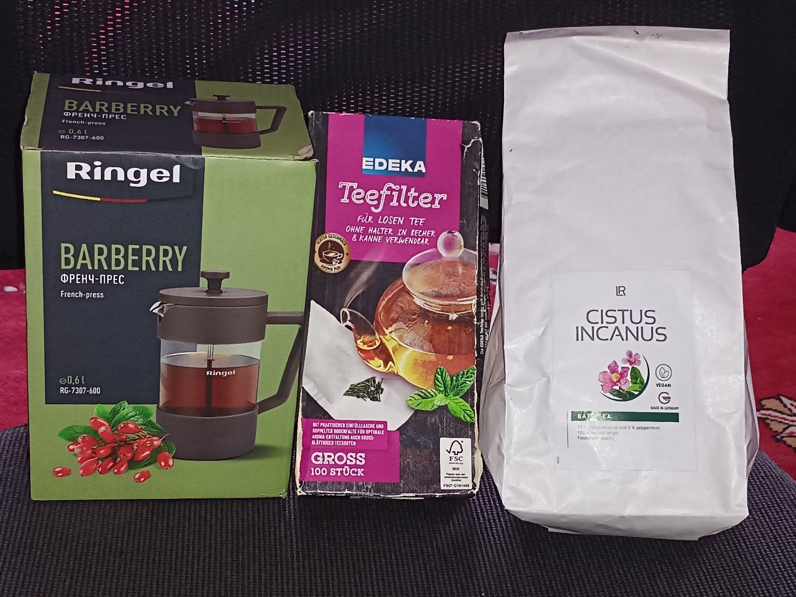 Paket mit neuer Teekanne-Tee Cistus Incanus-Teefilter (Neu und ...