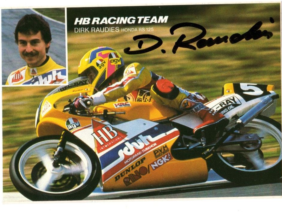 Autogrammkarte von Motorrennfahrer Dirk Raudies D (Gebraucht) in Muri ...