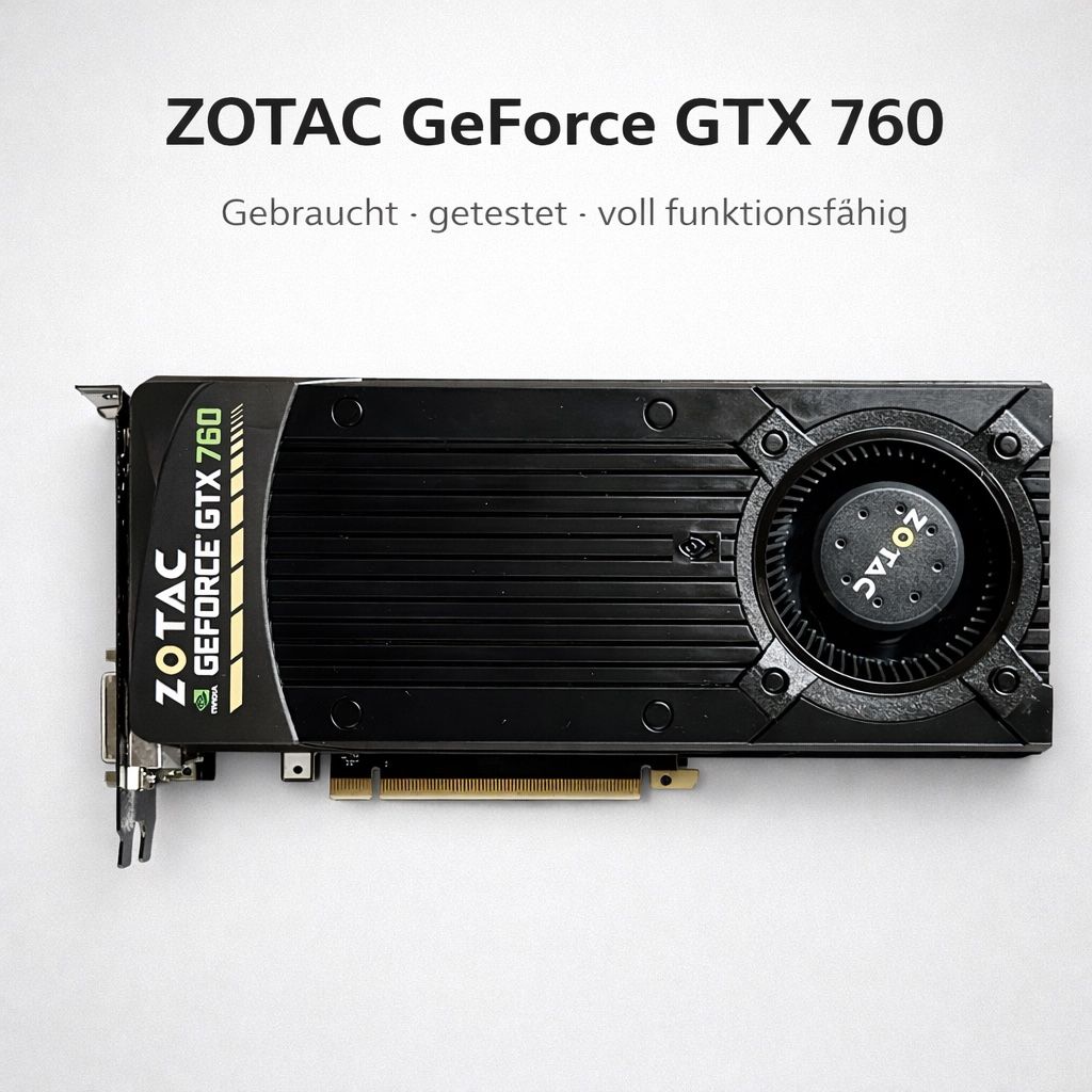 ZOTAC GeForce GTX 760 2GB – Getestet, voll funktionsfähig (Gebraucht ...