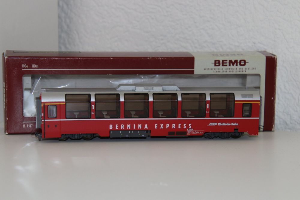 BEMO 3293 102 - RhB A 1292 Bernina Express Panoramawagen (Gebraucht) in Matten b. Interl für CHF ...
