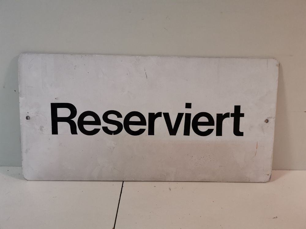 Reserviert Schild Deko 40x20cm (Bob6) (Gebraucht) in Künten für CHF 5 ...
