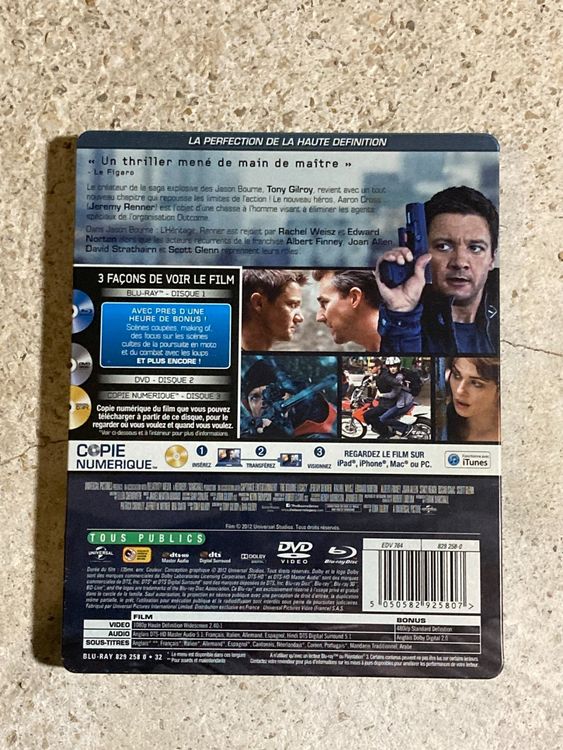 Film DVD Blu-ray Steel Box - Jason Bourne : l'Héritage | Kaufen auf Ricardo