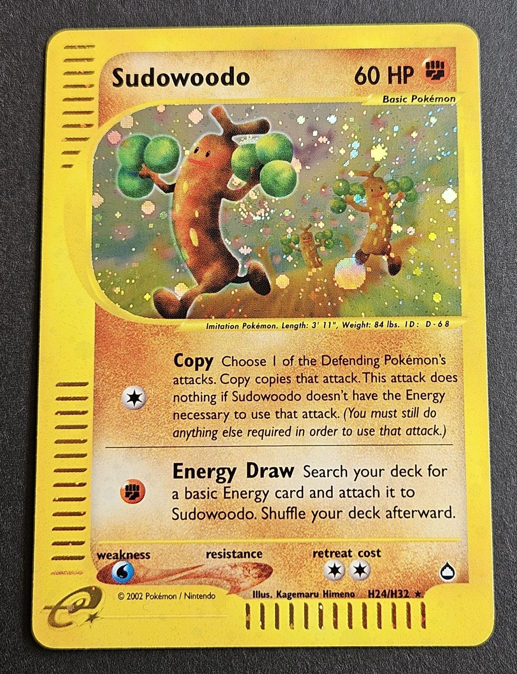 Pokemon Sudowoodo H24/H32 - Swirl - Aquapolis (EN) (Gebraucht) in ...