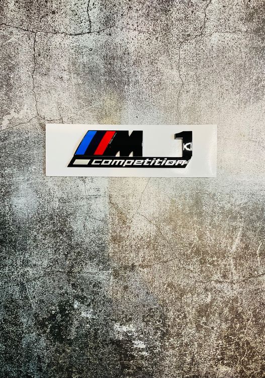 BMW M1 Competition Emblem Logo Schriftzug Schwarz glänzend (Neu und ...