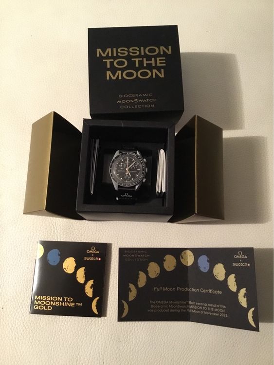 Swatch x Omega Moonswatch Moonshine Gold Cold Moon | Kaufen auf Ricardo