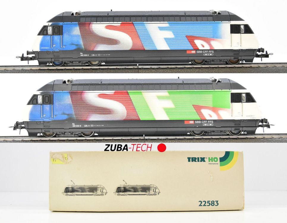 Trix 22583 E-Lok Re 460 Doppeltraktion SBB H0 GS Analog OVP (Gebraucht ...