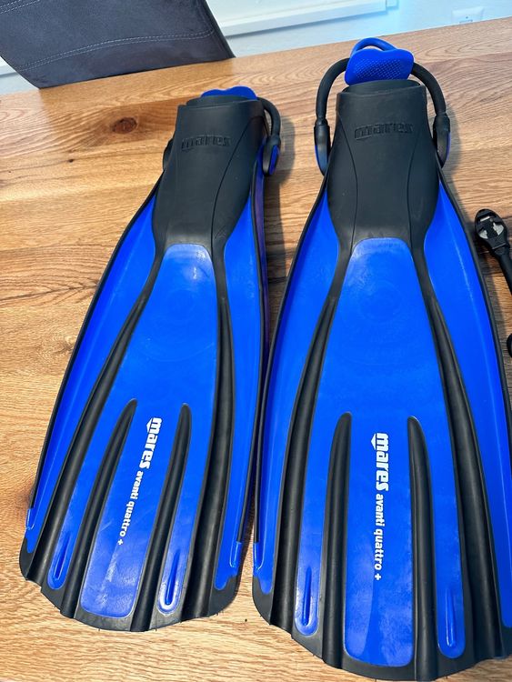 Flosse Mares Avanti Quattro+ mit Ersatz Straps in XL blau (Neu (gemäss ...