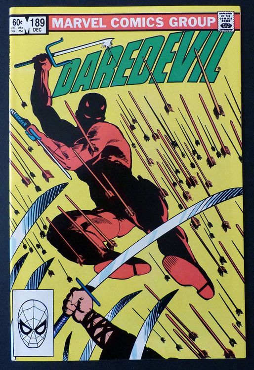 DAREDEVIL 189 KEY ISSUE DEATH STICK FRANK MILLER MARVEL 1982 | Kaufen ...