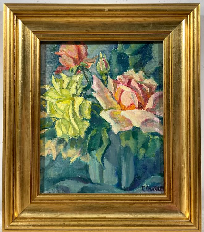 Clara Porges (1879-1963) Gemälde - Stillleben mit Rosen (Gebraucht) in Root für CHF 850 – mit ...
