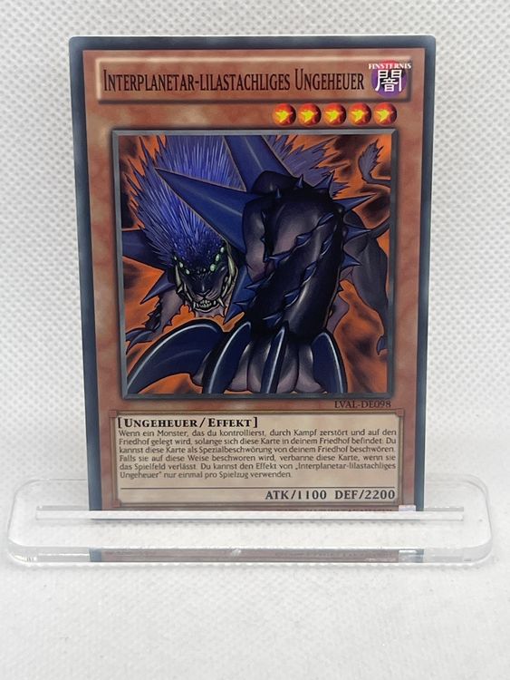 Yu-Gi-Oh! Interplanetar-Lilastachliges Ungeheuer LVALDE098 (Gebraucht ...