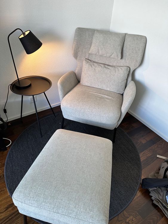 Pfister Sessel Alex + Fussteil in Beige-grün (Gebraucht) in Hirzel für ...